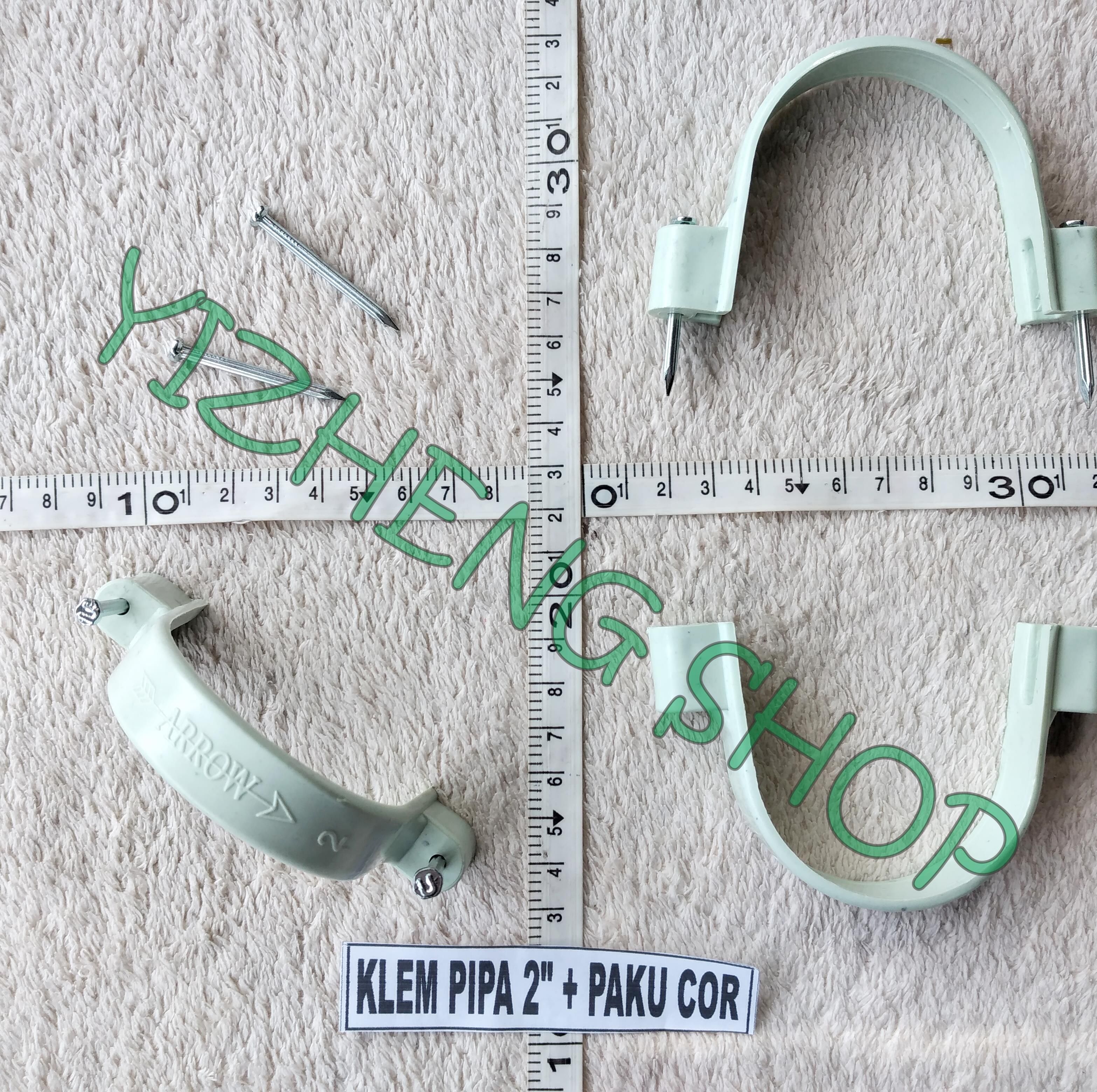 KLEM PIPA 2 INCH + 2 PAKU COR | Lazada Indonesia