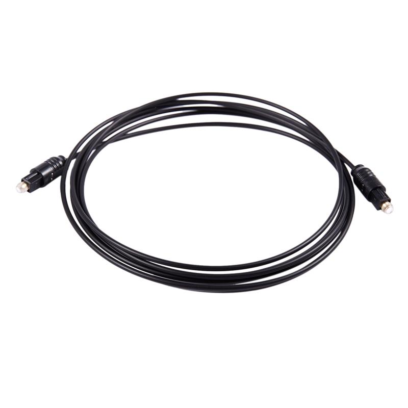 2M Metre Digital Fibre Optical Audio SPDIF MD DVD Gold Cable Lead Plug