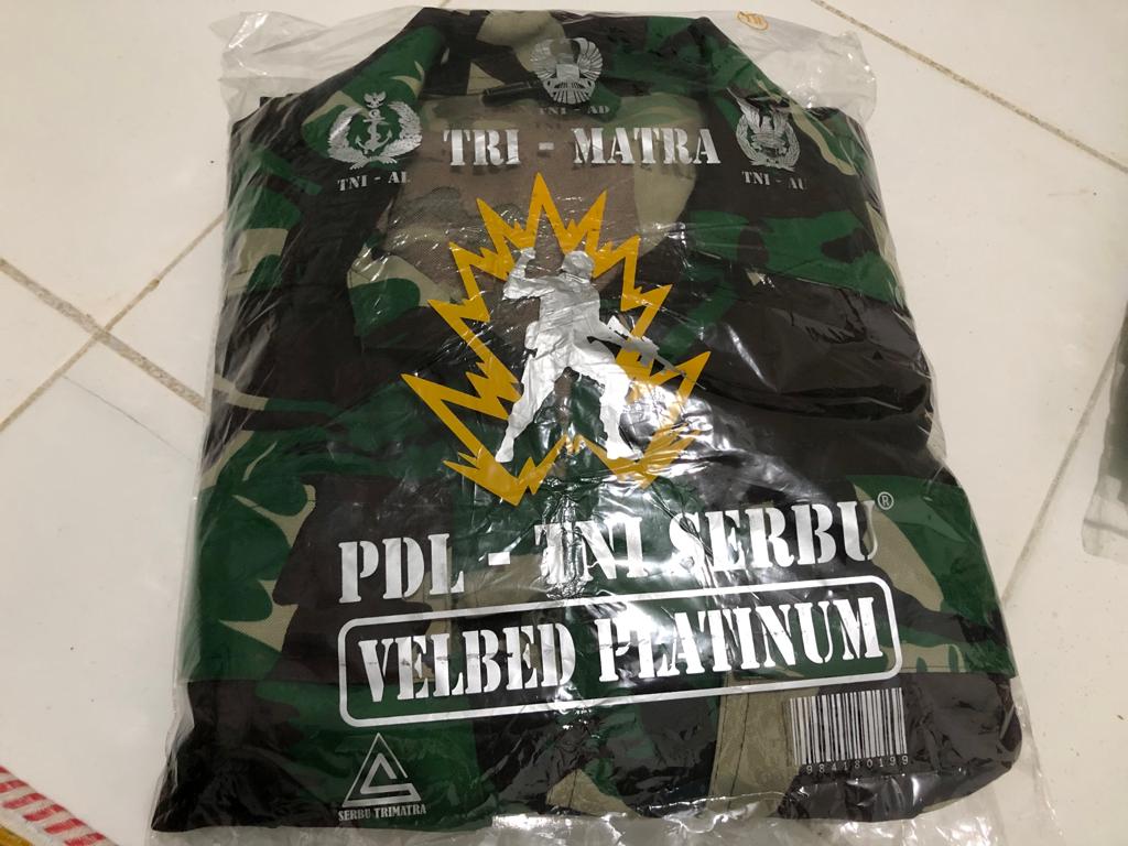 Baju / Seragam TNI TRI MATRA PDL TNI Serbu Velbed Platinum | Lazada ...