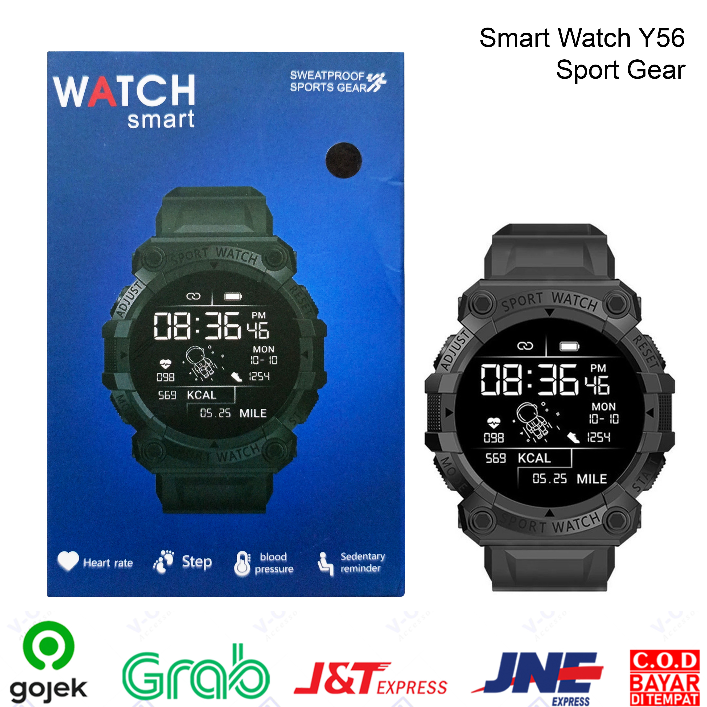 Smartwatch Y56 Original Jam Tangan Pintar Smart Watch Full Screen Jam ...