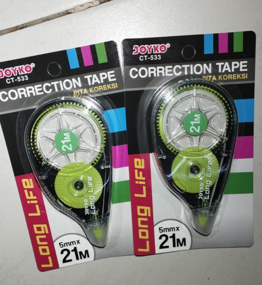 Correction Tape tipe x,tipe x kertas panjang,Joyko correction tape ...