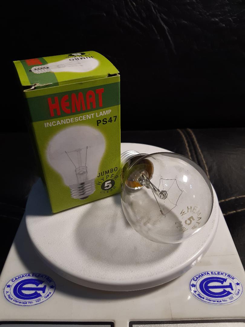 Lampu Bohlam Pijar 5 Watt Merk HEMAT Super Hyper | Lazada Indonesia