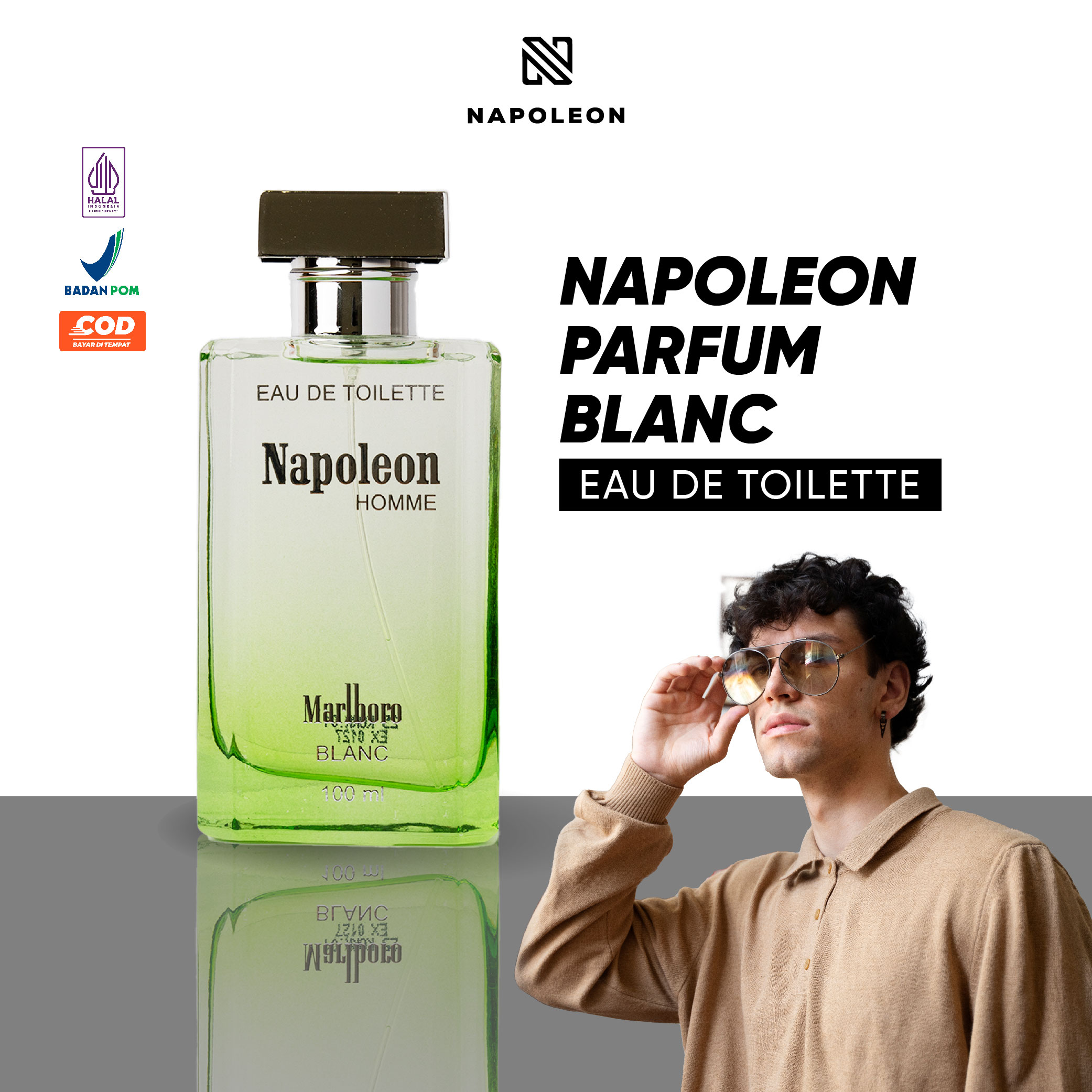 NAPOLEON Parfum Pria Eau de Toilette EDT Blanc 100 ML | Lazada Indonesia