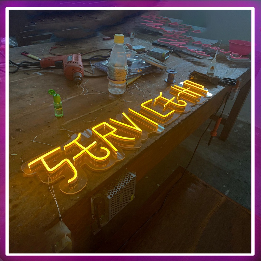 Neon Flex Design Custom Ukuran 40x90cm | Lazada Indonesia