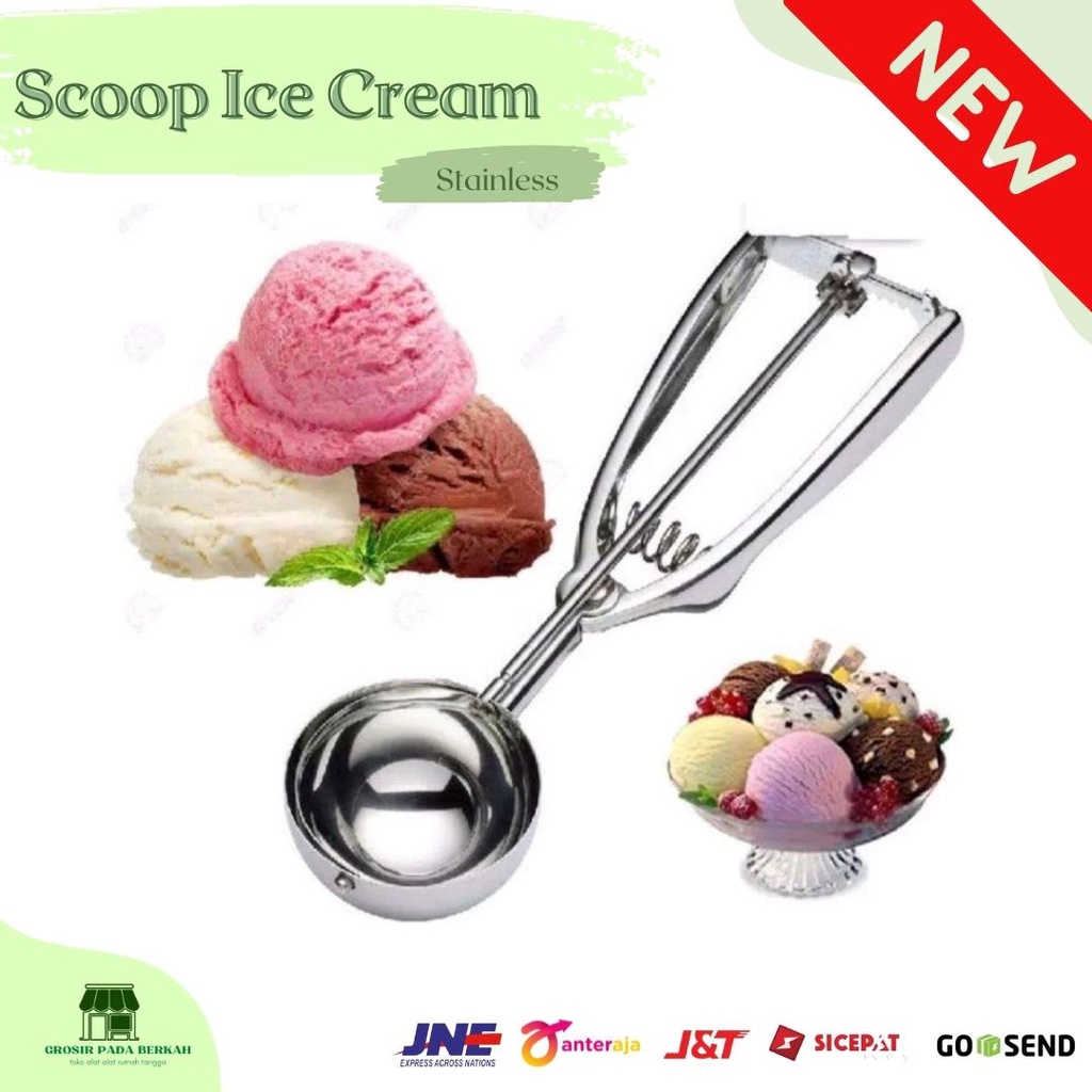 Scoop Ice Cream - Scoop es Krim - Sekop Es Krim | Lazada Indonesia