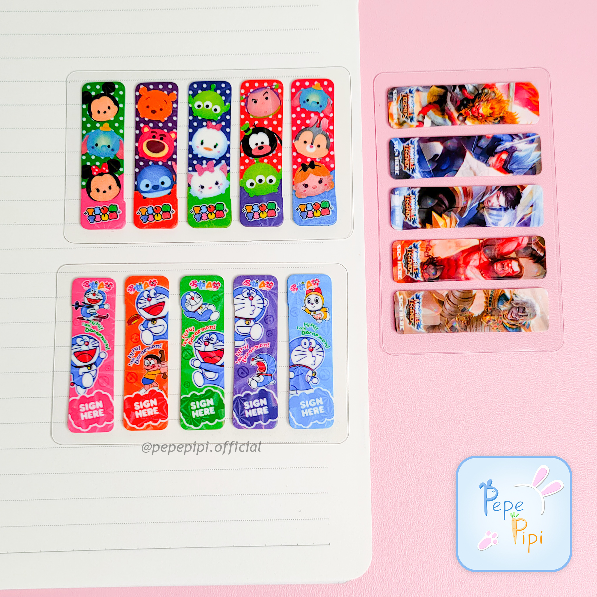 Sticky Notes Hologram Tsum Doraemon Mobile Legend ML Karakter Post Note ...