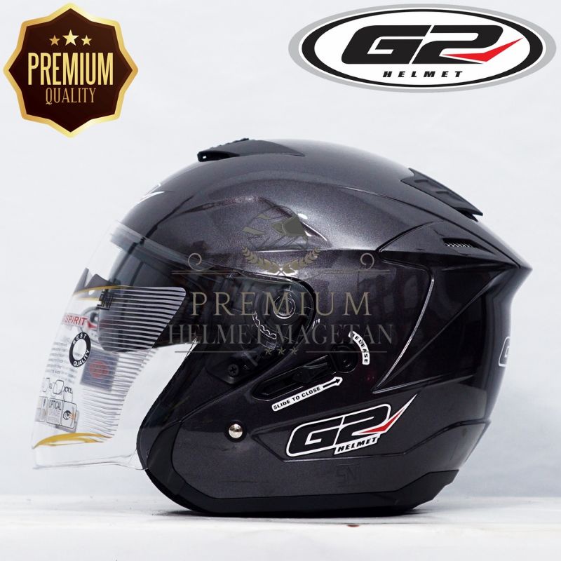 Helm Half Face G2 Optimax Solid | Helm Pria | Helm Murah | Helm Pria ...