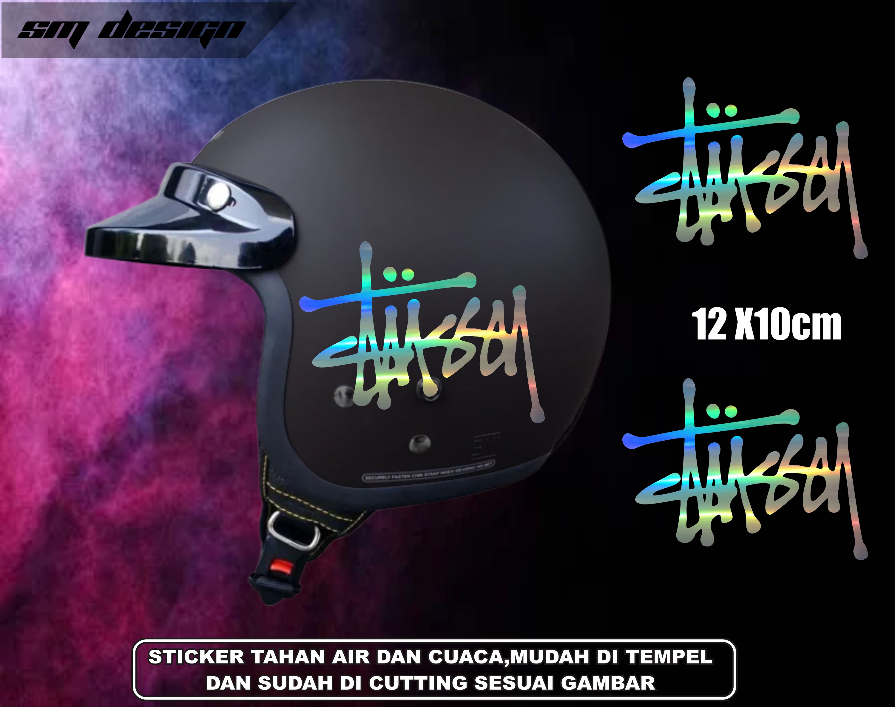 Stiker Helm, Sticker helem Bogo 1 Set Variasi Signature | Lazada Indonesia