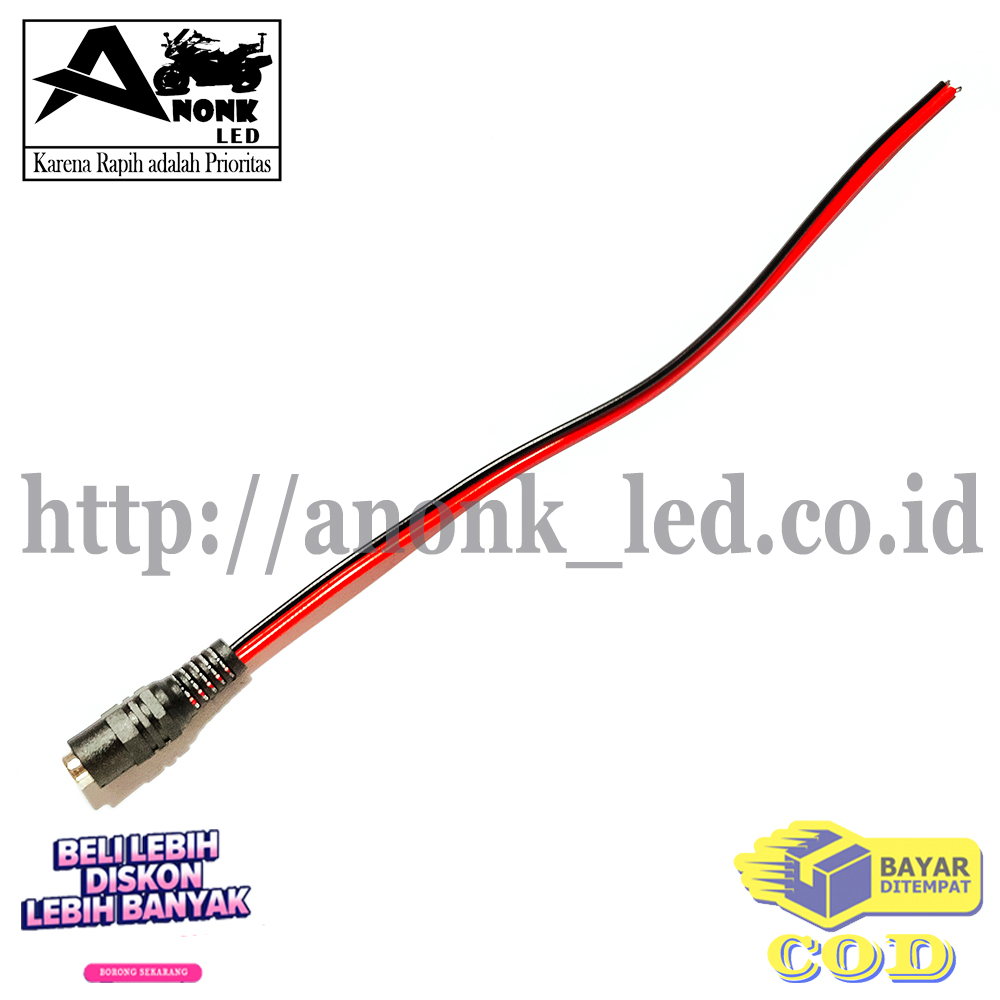 Jack DC Kabel / Jack DC Female Kabel / Jack DC Adaptor CCTV Kabel 20cm ...