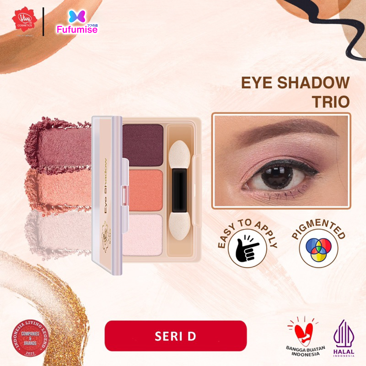 VIVA Queen Eyeshadow Series A / B / C / D / E / F (BPOM) | Lazada Indonesia