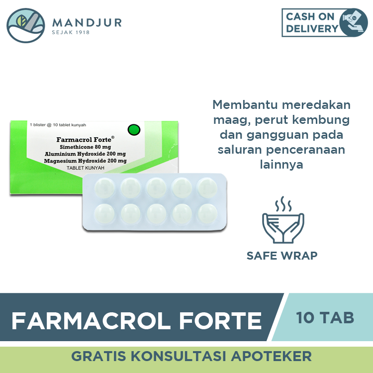 Farmacrol Forte 10 Tablet - Meredakan Gejala Maag | Lazada Indonesia