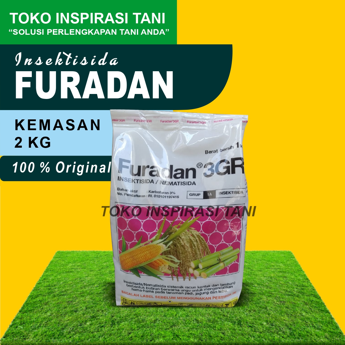 Furadan 3GR 2Kg /Insektisida Furadan 3GR IsI 2 kg Pengendali Hama ...