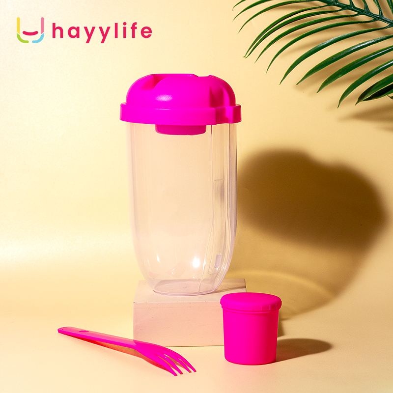 Hayylife Botol/Cup Salad - Botol Salad Untuk Sarapan Dengan Sendok ...