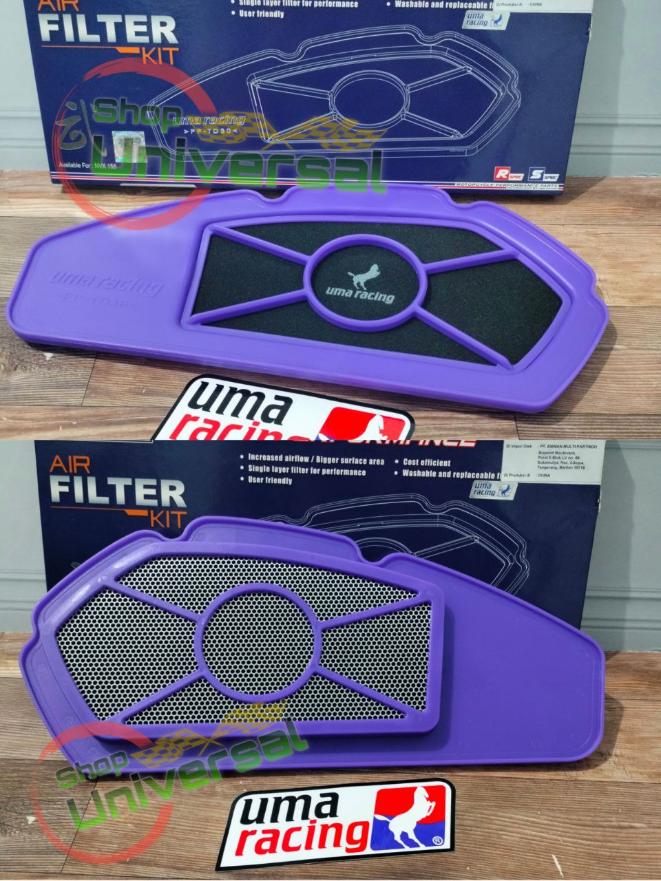 Filter Udara Uma Air Filter Uma Racing Aerox NVX 155 OLD | Lazada Indonesia