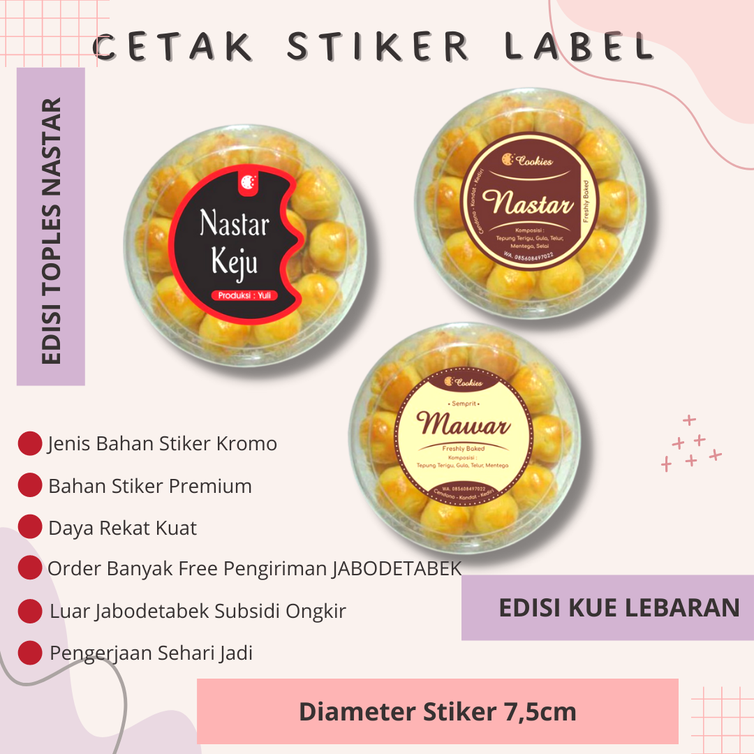 Stiker Label Makanan Sticker Kemasan Produk | Lazada Indonesia
