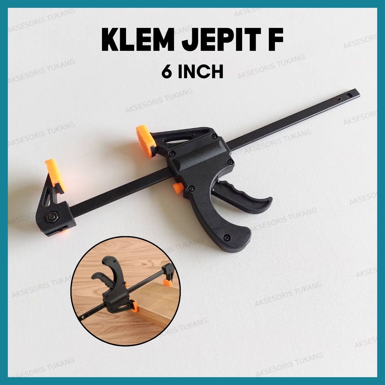 Klem F Alat Penjepit Kayu 6" Clamp Clip Press Bar Catok DIY Woodworking ...