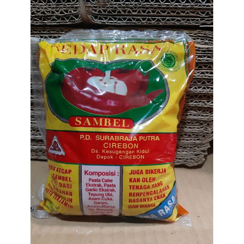 Saos Sambal Sedap Rasa 600 gr / Saos Sambal Sedap Rasa Khas Cirebon ...