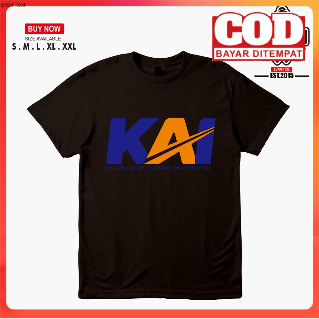 Kaos Baju BUMN PT KAI Kereta Api Indonesia Kaos Perusahaan - | Lazada ...