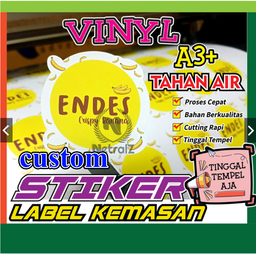 STIKER LABEL HARGA ECERAN LEMBARAN SATUAN / STIKER LABEL TANPA MINIMAL ...