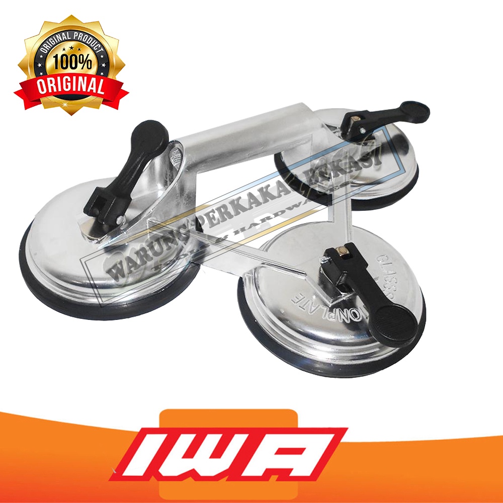 IWA Kop Kaca 3 Kaki Alat Angkat Kaca Keramik Granit Glass Suction Plate ...