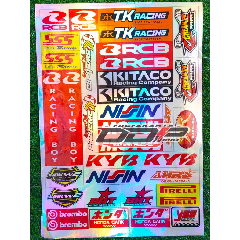 Stiker Murah Sticker Pack sponsor racing brt rcb brembo ktc sticker ...