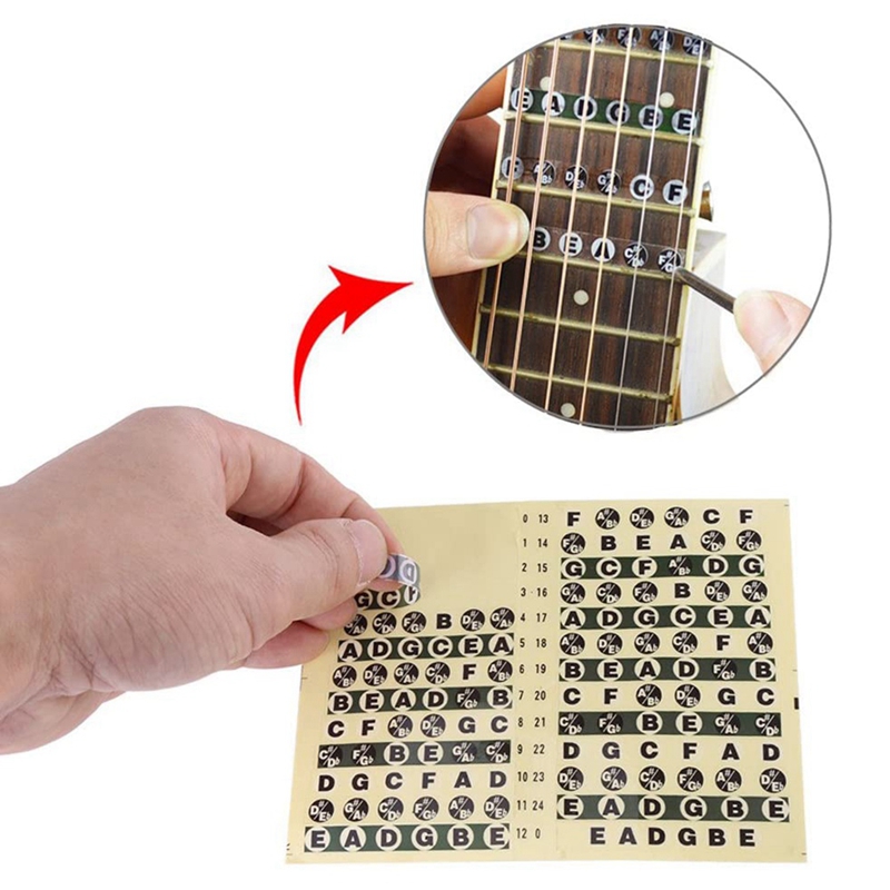 Guitar Stickers Guitar Stickers Fingerboard Sticker Guitar Chord ...