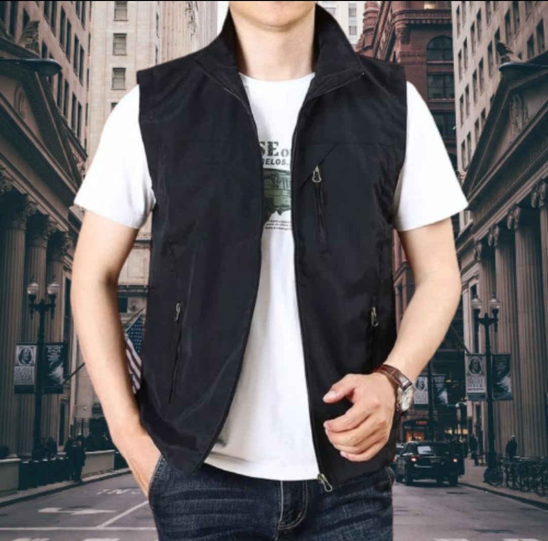 rompi pria keren rompi lapangan outdoor jaket rompi pria casual ...