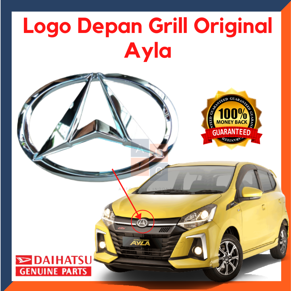 Logo Ayla/ Emblem Logo Depan Grill Daihatsu Ayla Original | Lazada ...