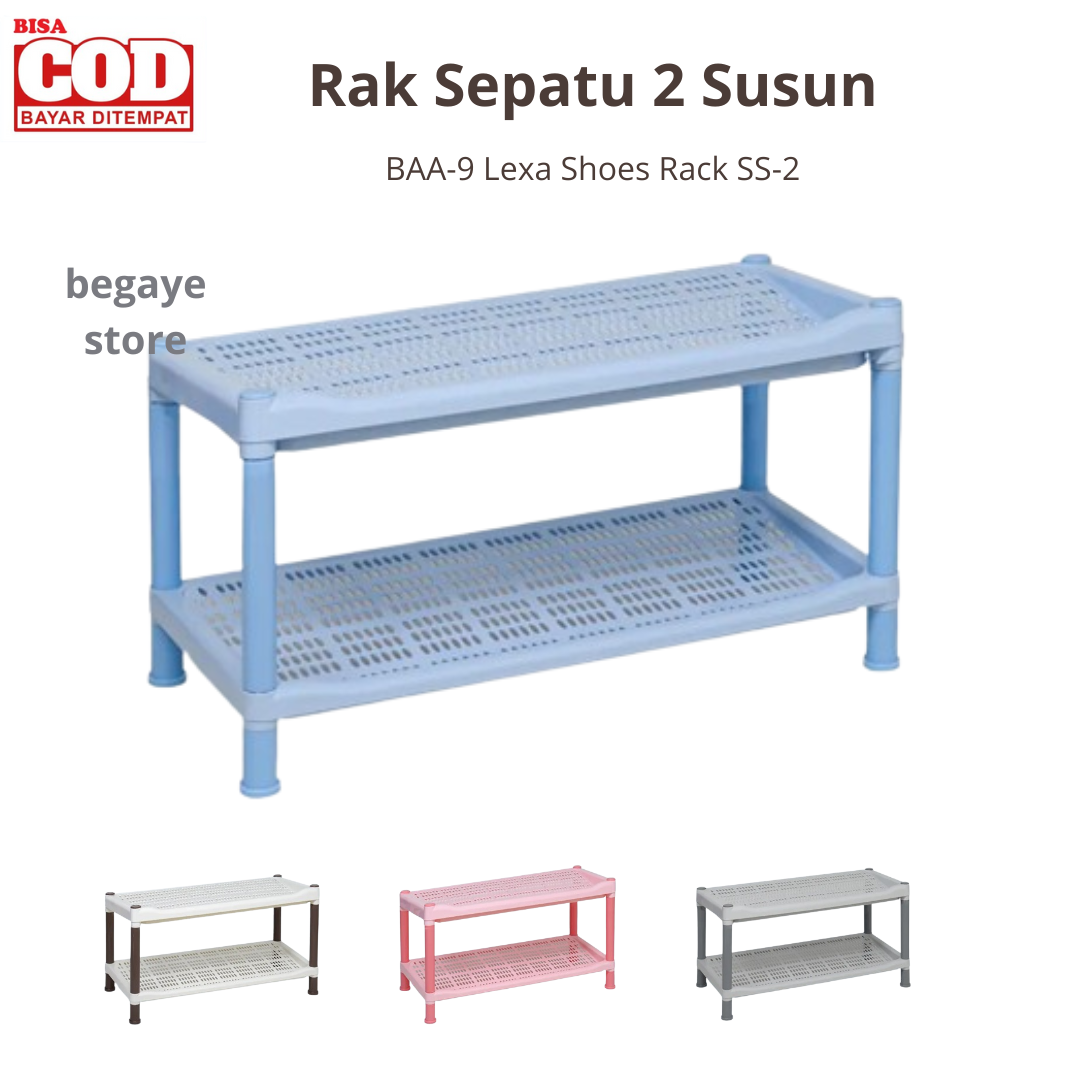 Rak Sepatu 2 Tingkat Basic Home Lion Star | BAA-9 Lexa Shoes Rack SS-2 ...