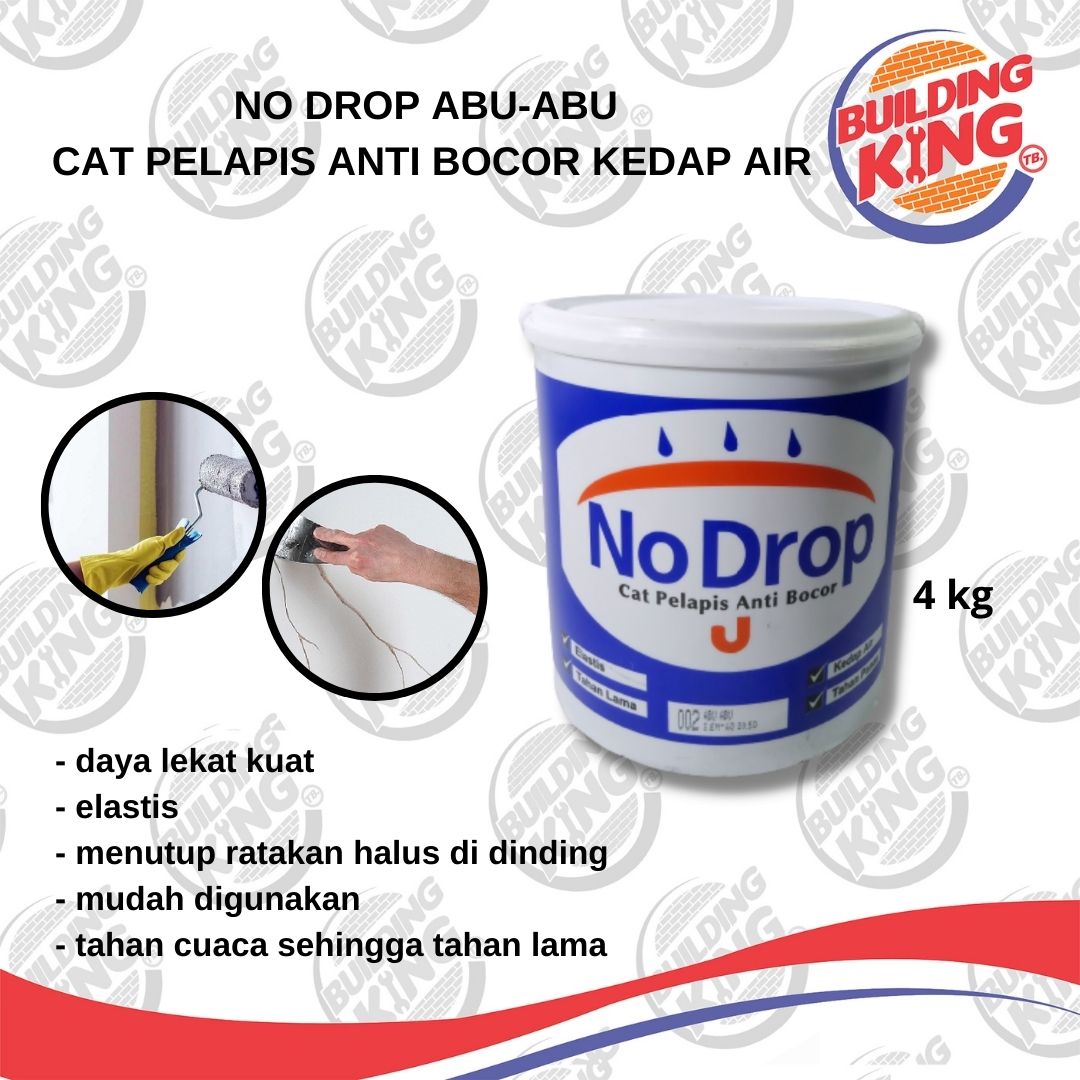 Cat NO DROP Abu 02 4 Kg Pelapis Anti Bocor 4Kg Nodrop Galon Waterproof ...