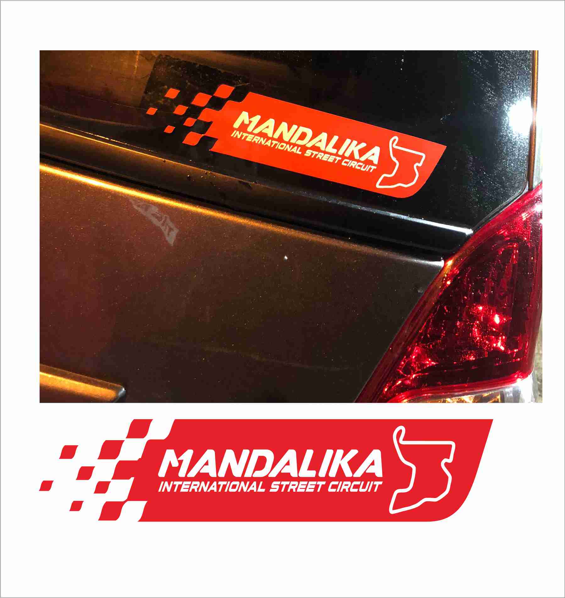 Stiker Mandalika Racing, Cutting Sticker Madalika Racing Team Indonesia ...