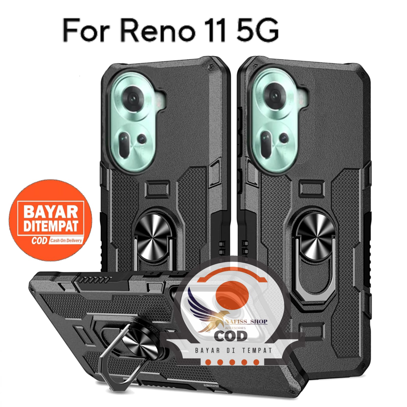 CASING HP UNTUK OPPO RENO 11 5G CASE ROBOT HIT EYE RING CASING STANDING ...