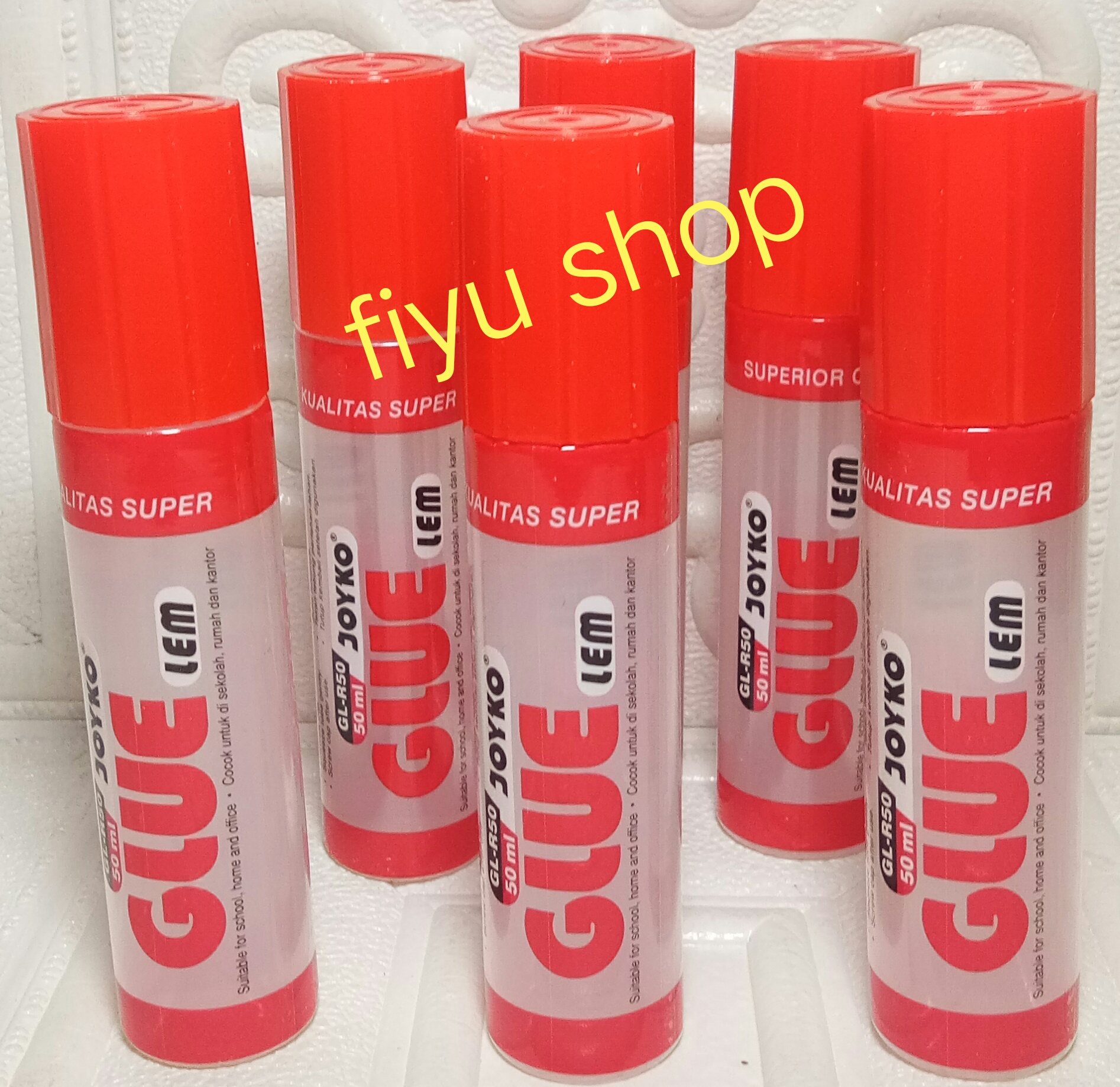 Lem Glue Joyko GL - R50 ukuran Besar 50 ml ( 6 pcs / botol plastik ...