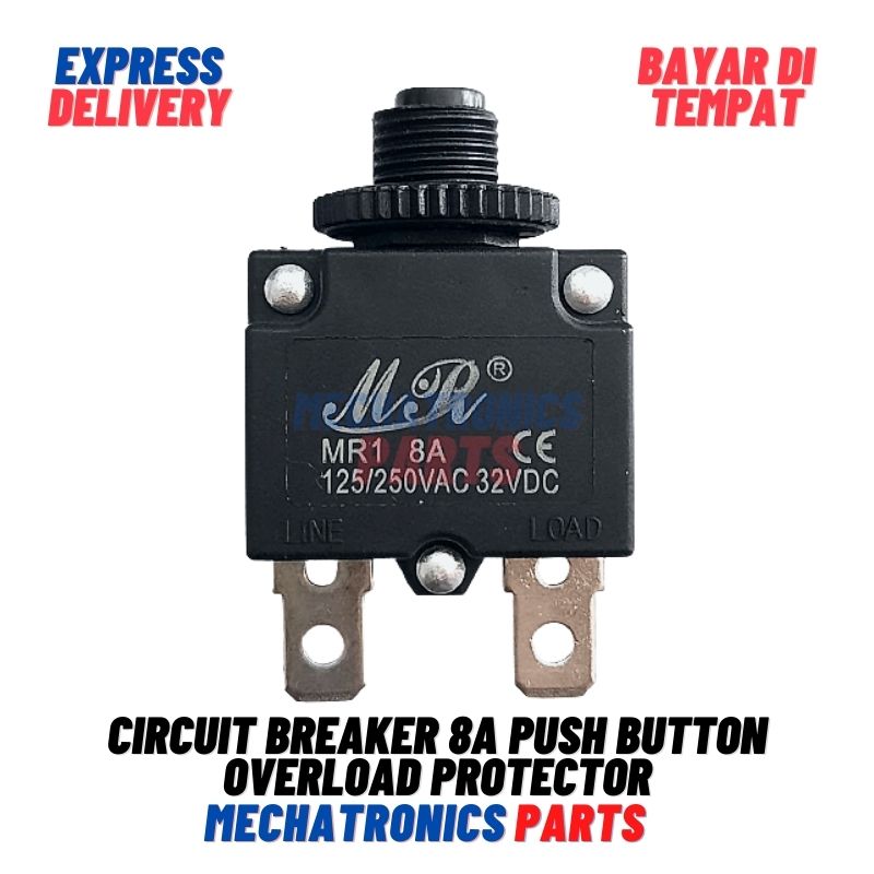 Circuit Breaker 8A Push Button Overload Protector 5709 | Lazada Indonesia