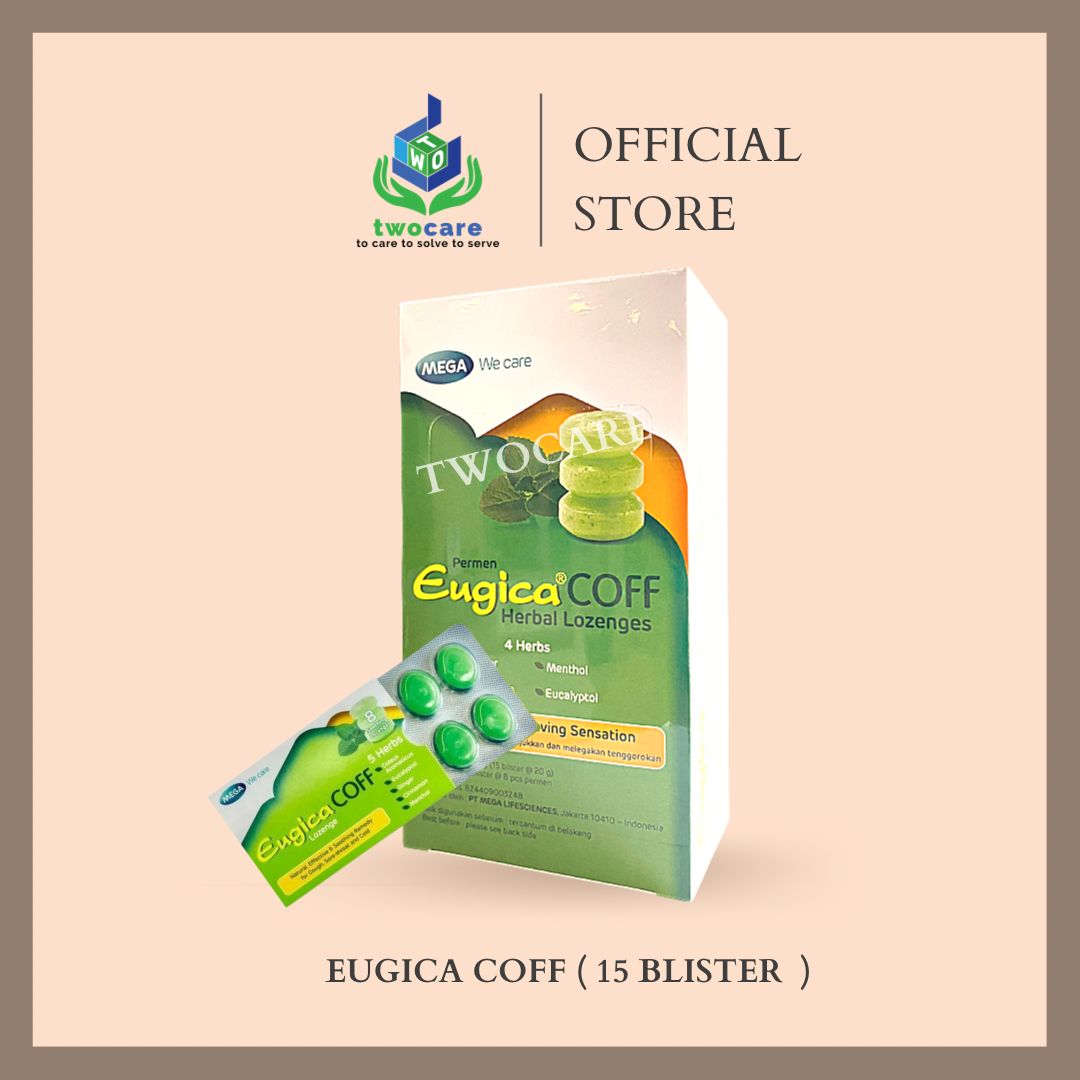 Mega We Care Eugica Coff Herbal Lozenges 120 Tablet Pelega Tenggorokan ...