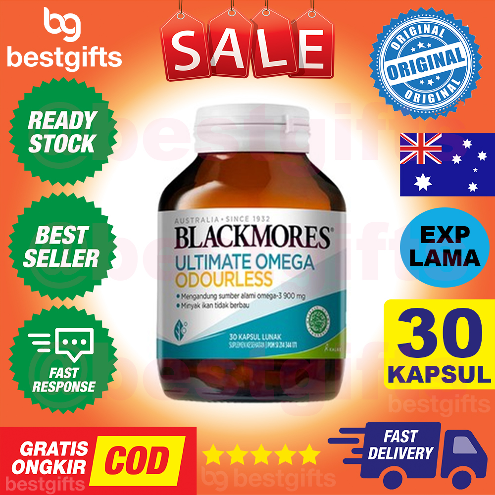 BLACKMORES ULTIMATE OMEGA 3 CONCENTRATED SALMON FISH OIL JANTUNG ...