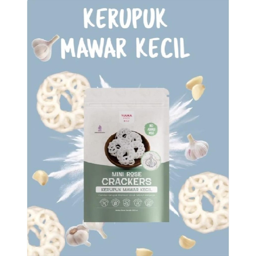 YUUKA FOOD CRACKERS KERUPUK 300GR Kerupuk Kasandra Creakers Big rose ...