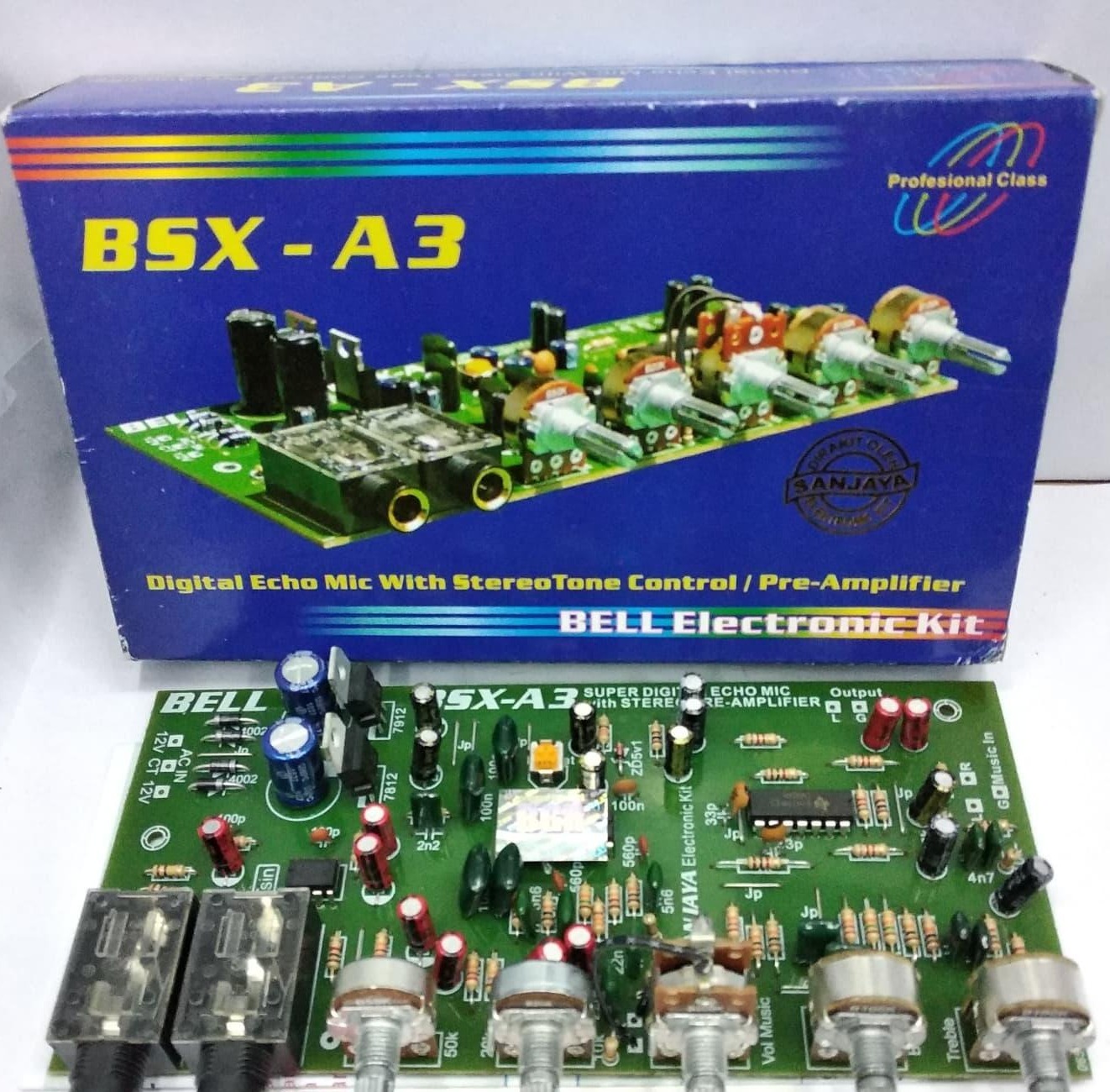 kit Tone Control Digital Echo Mic with Stereo Pre Amplifier BSX A3 BGR ...