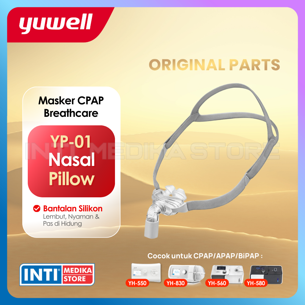 YUWELL - NASAL PILLOW Mask CPAP BiPAP Sleep Apnea | Masker Hidung YP01 ...