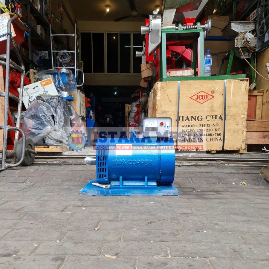 6KVA GENERATOR DINAMO GENSET 5000W 1 PHASE GENERAL ST 5 FULL TEMBAGA ...