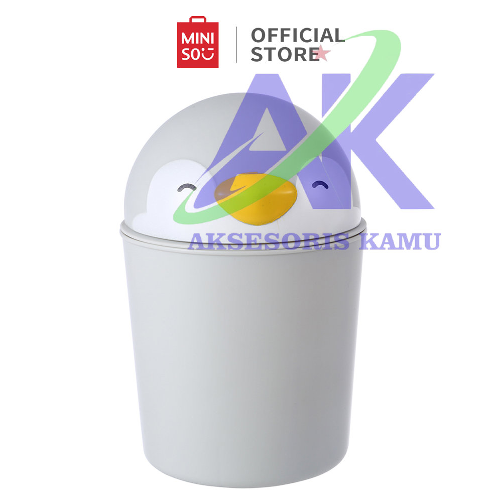 MINISO Tong Sampah Meja Kecil Mini Waste Bin Trash Bin Can Desktop ...