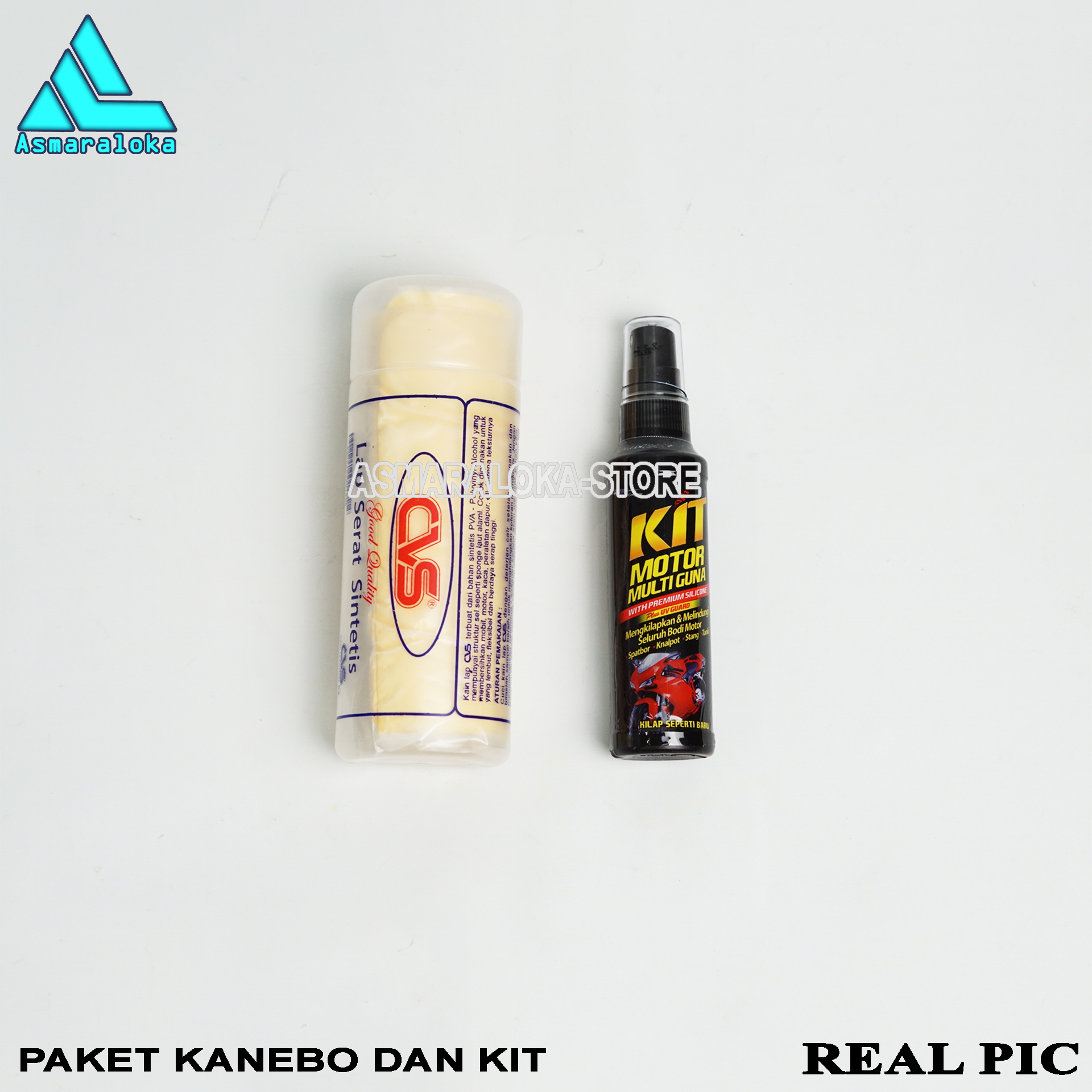 ASMARALOKA - [PAKET BERSIH] Lap Kanebo full Serat Plus Kit Semprot ...