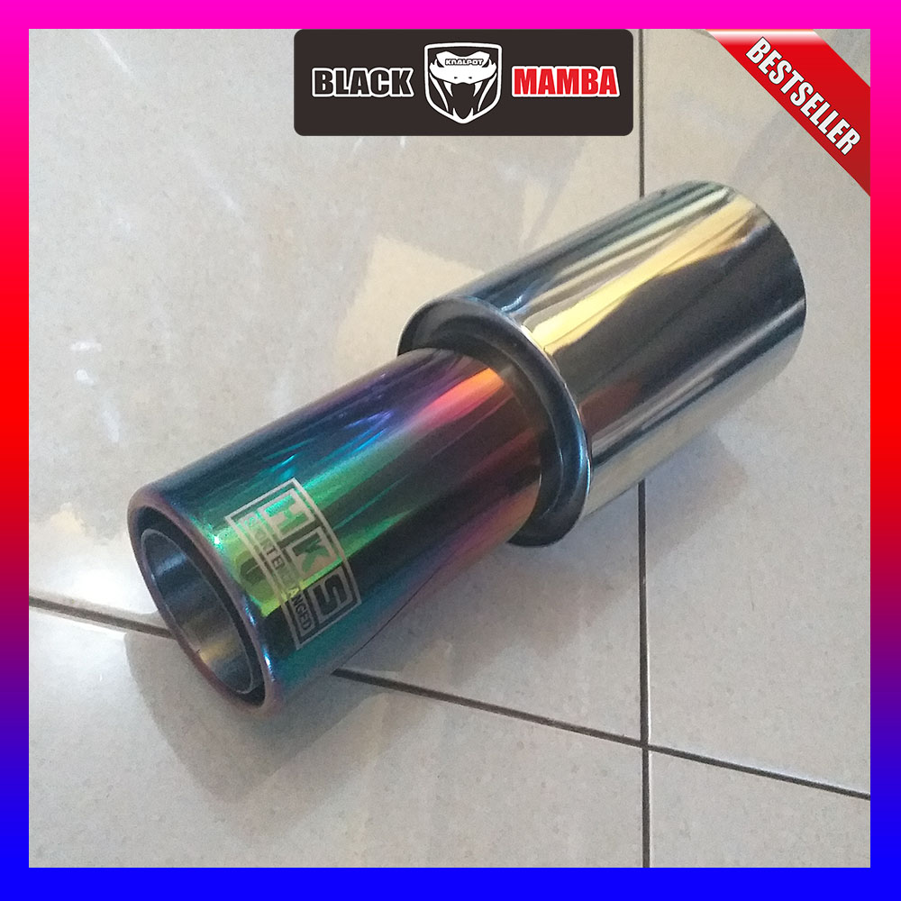 Knalpot Mobil HKS Double Pipe Rainbow Muffler Turbo Jazz Xenia Avanza ...