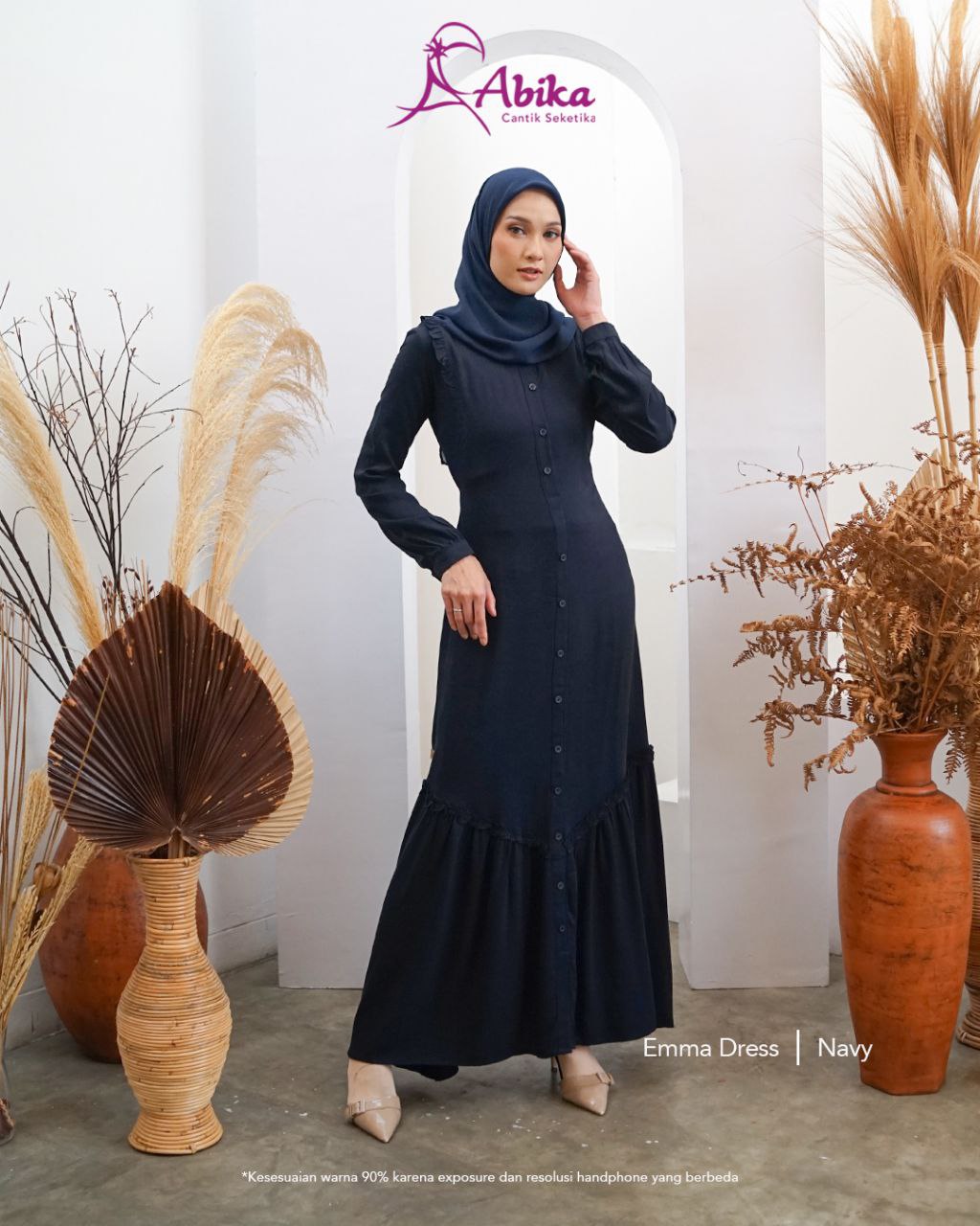 Gamis Dewasa Abika / Emma Dress / Fashion Muslim | Lazada Indonesia