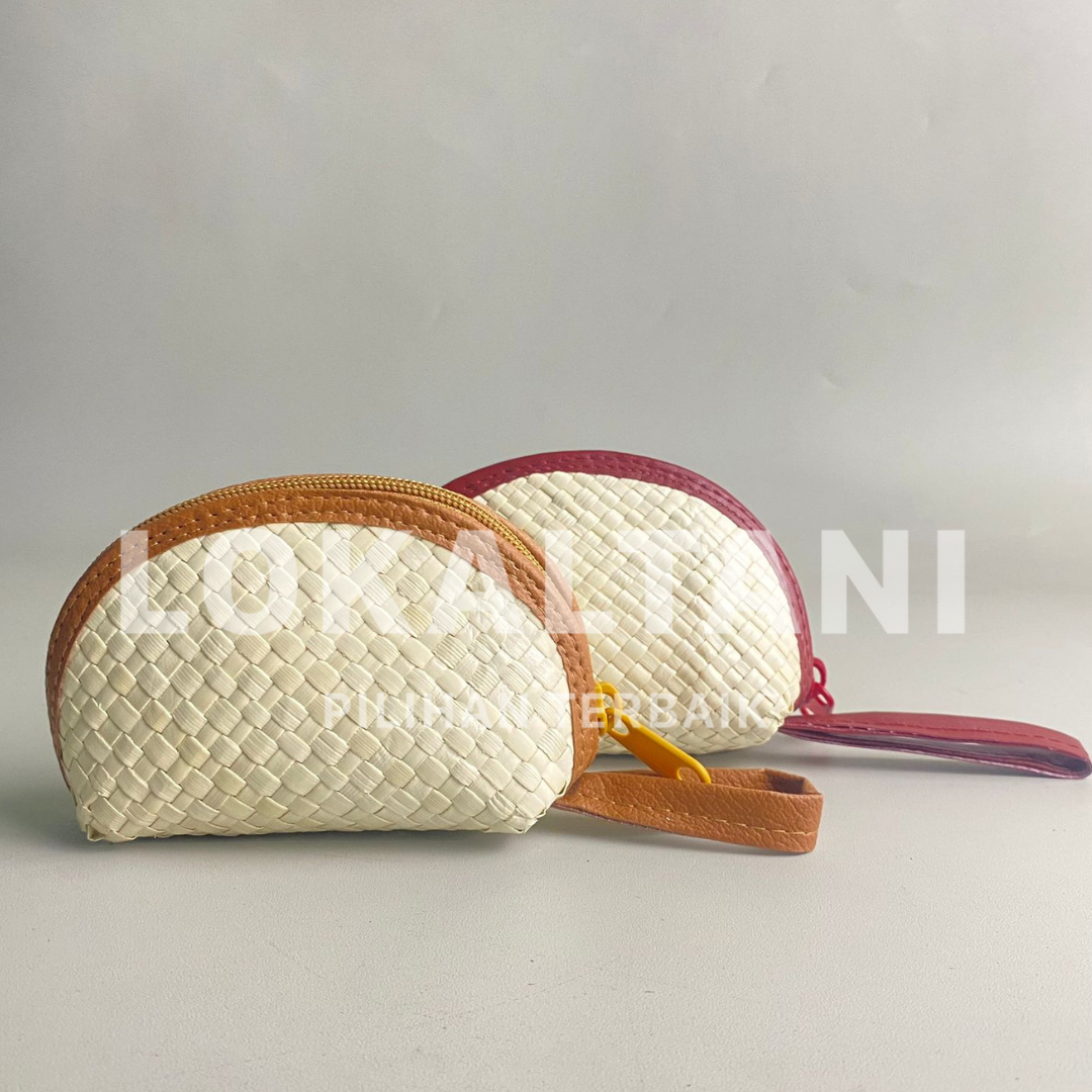 Dompet Koin Pandan Deco / Dompet Anyaman Polos | Lazada Indonesia
