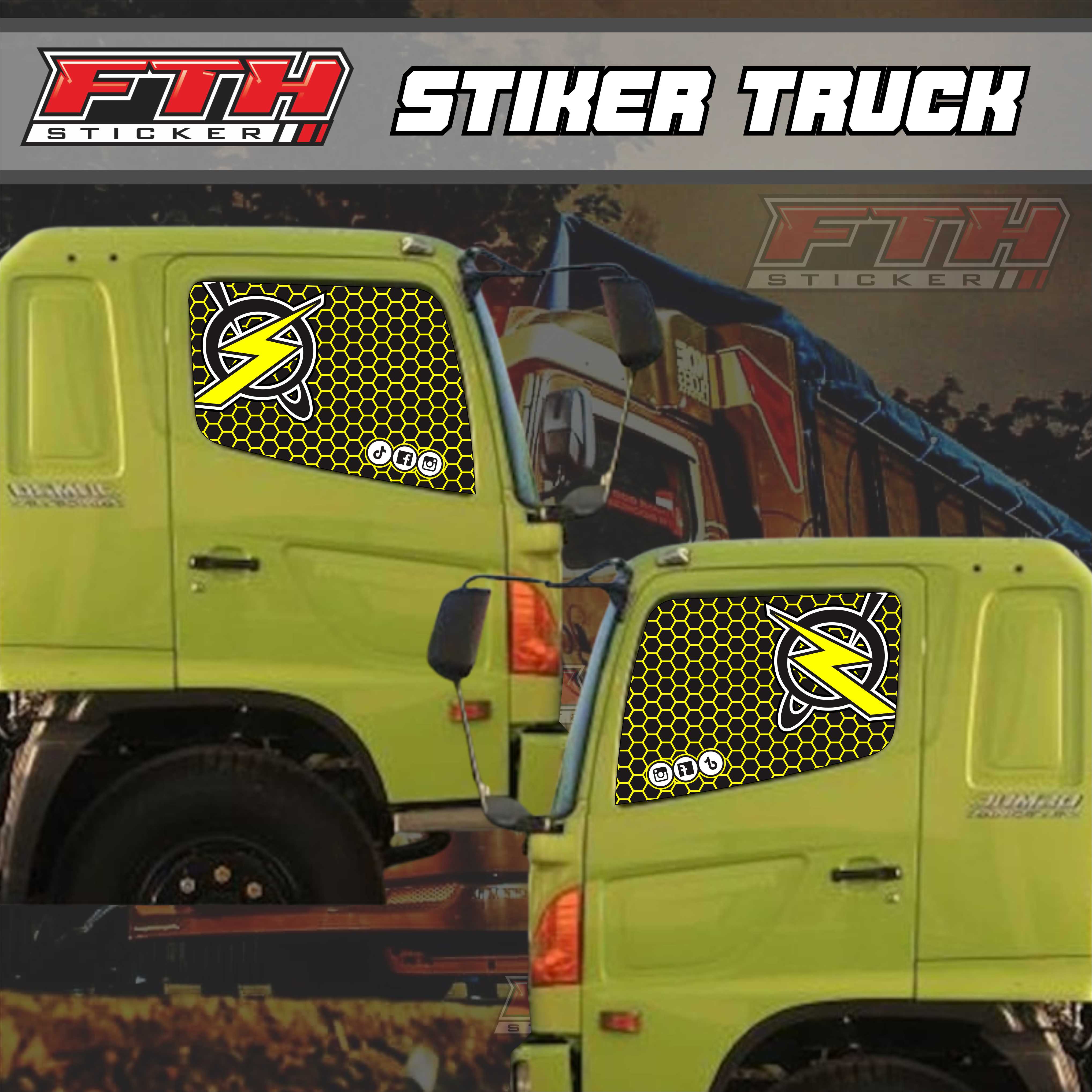 STICKER ONEWAY HINO 500 DECAL PRINT VARIASI STIKER (bisa custom gambar ...