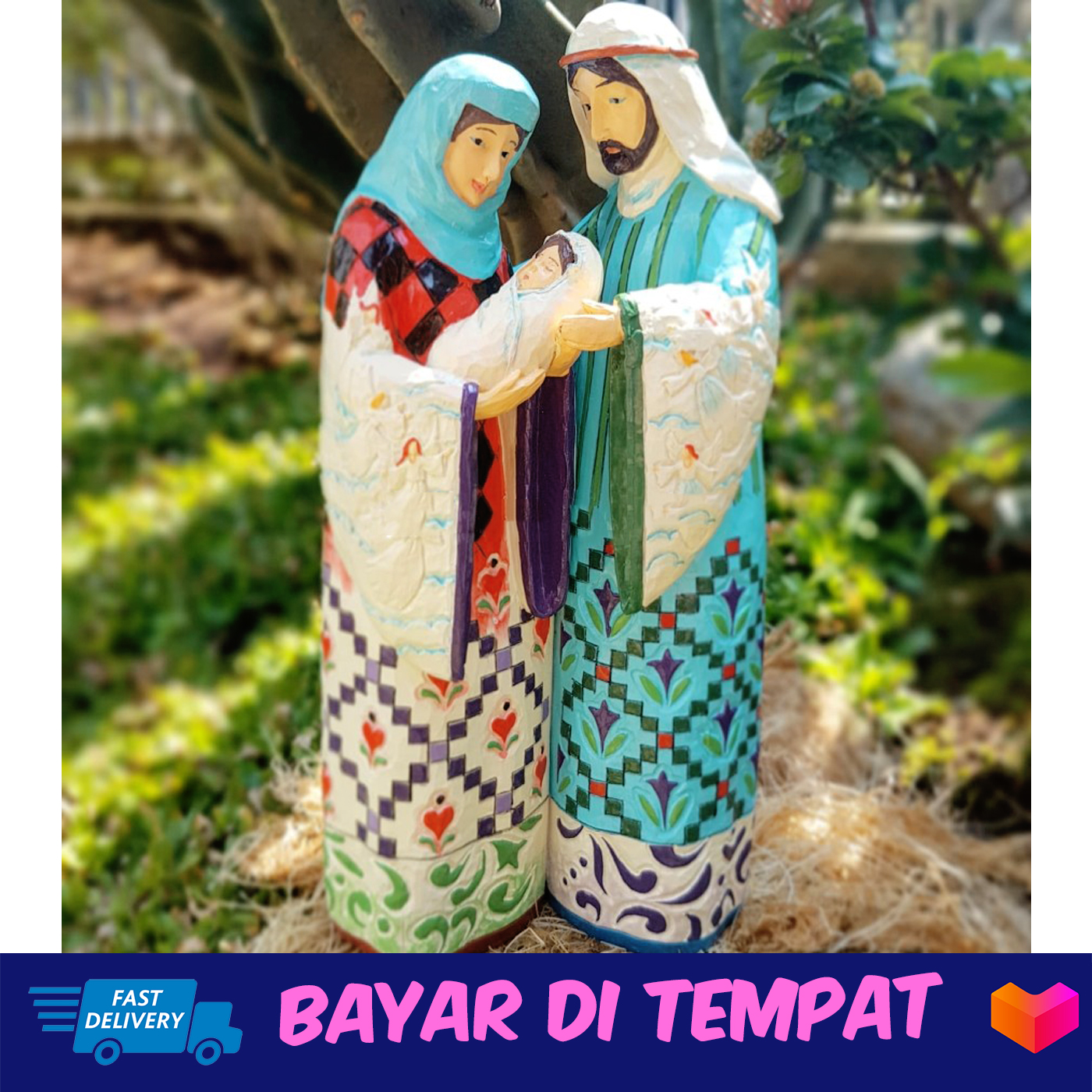 Patung Keluarga Kudus Natal Palestina / Keluarga Yesus Maria dan Santo ...