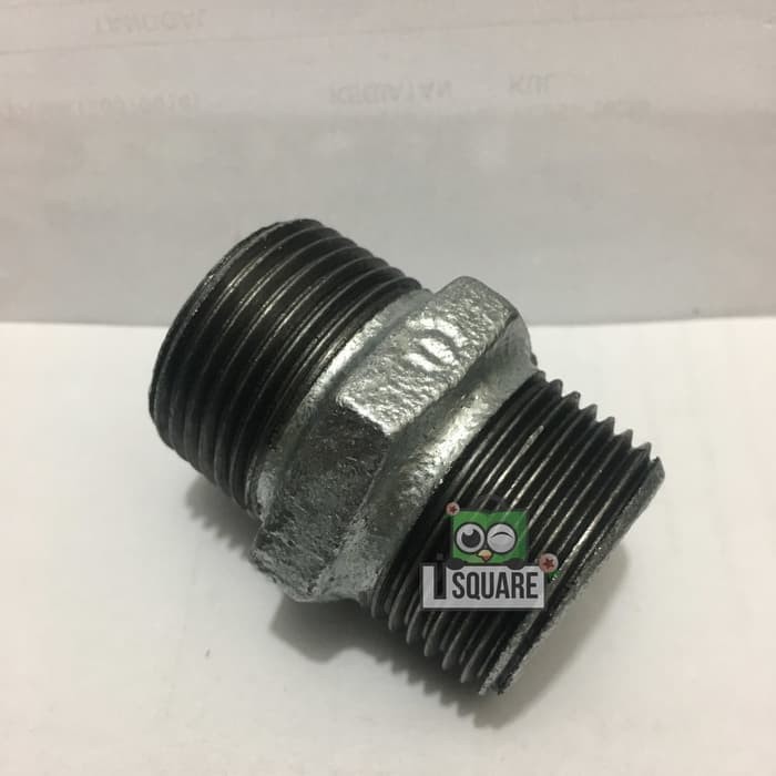 Double Nepple Nepel Drat Besi 1 inch 1" | Lazada Indonesia