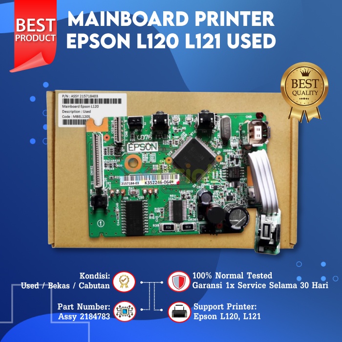 Board Printer Epson L120 L121, Mainboard Epson L-120 L-121, Motherboard ...