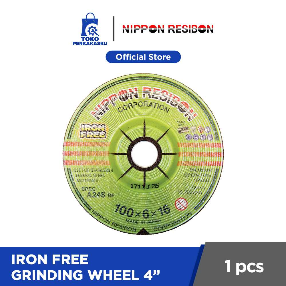 Nippon Resibon Iron Free Grinding Wheel | Batu Gurinda/Gerinda 4 ...